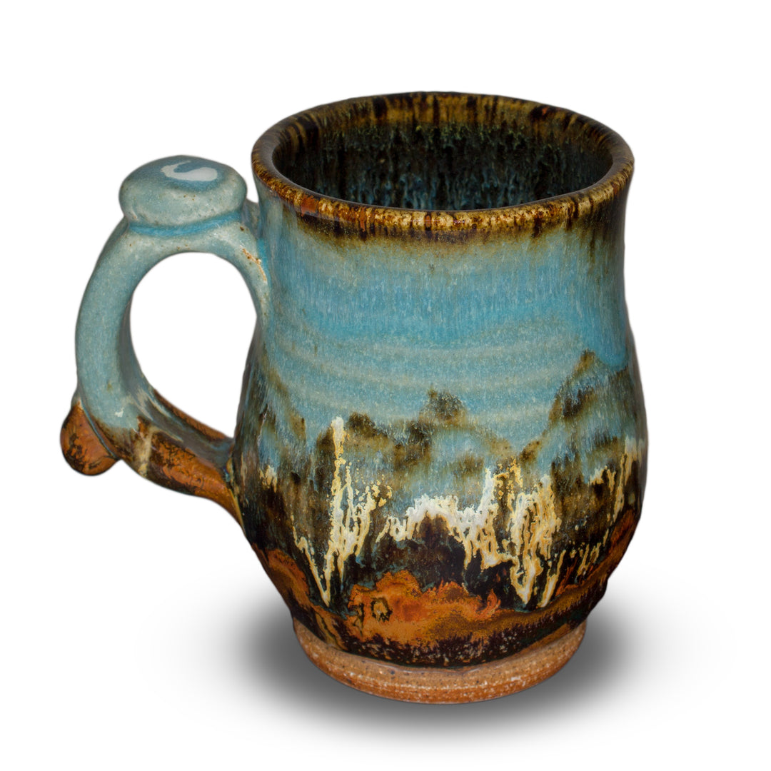 Handmade pottery mugs with thumb rest. – Prairie Fire Pottery